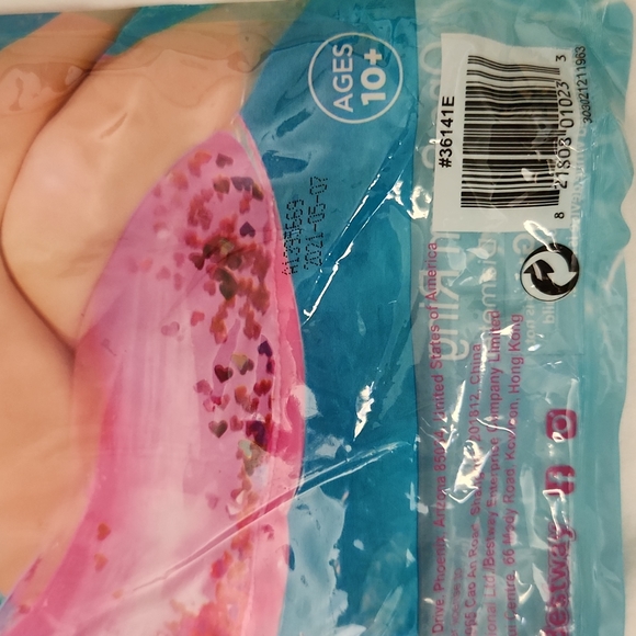 H2O Go | Swim | Pink Glitter Swim Ring Float | Poshmark